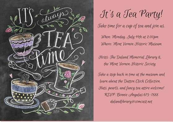 It’s Tea Time! | Daland Memorial Library