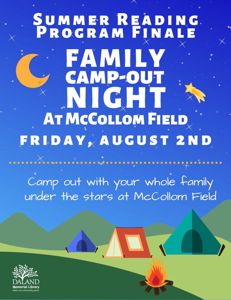 Family Camp Out Night! SRP Finale!! | Daland Memorial Library